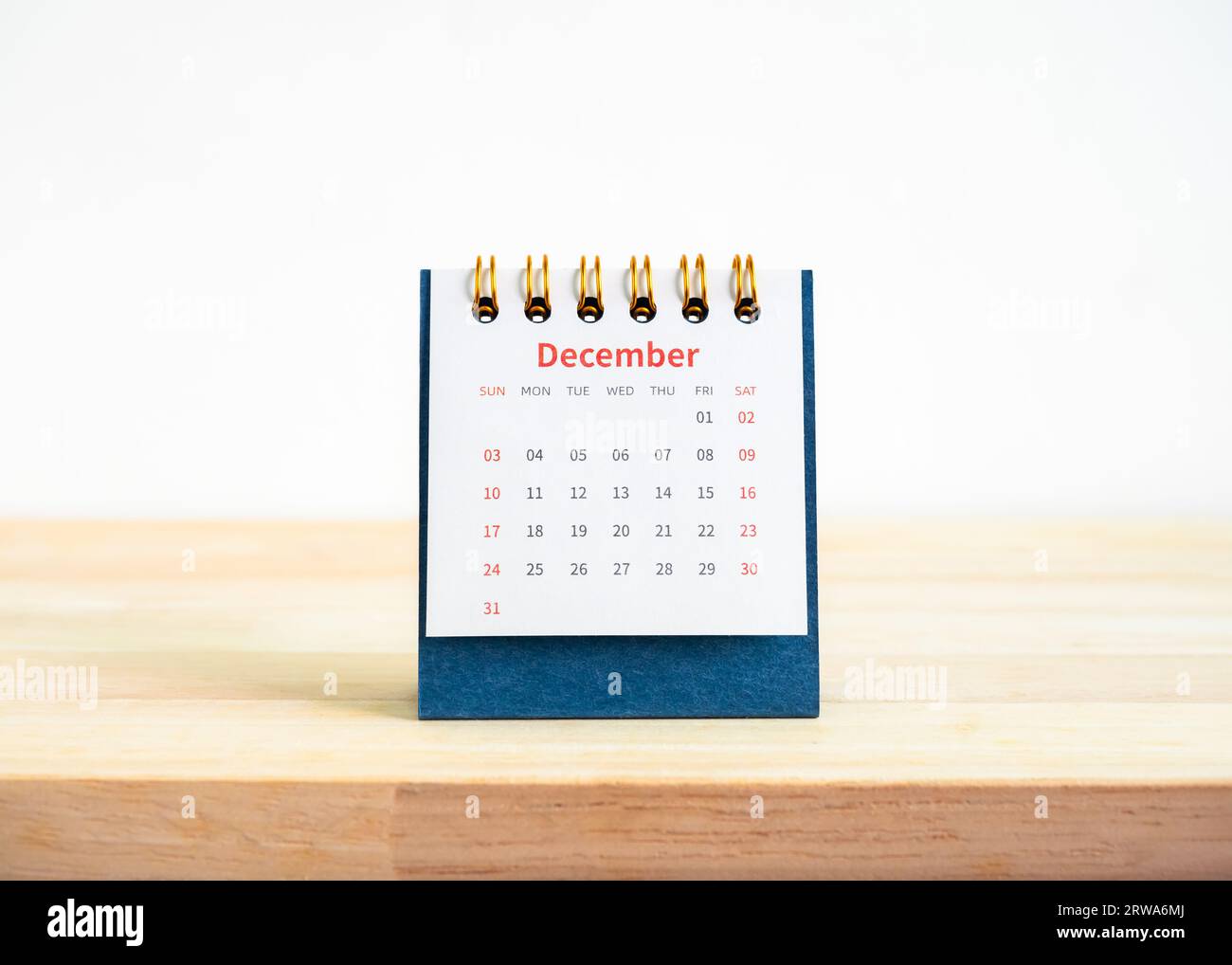 December page on 2023 desk calendar for the organizer and schedule plan ...