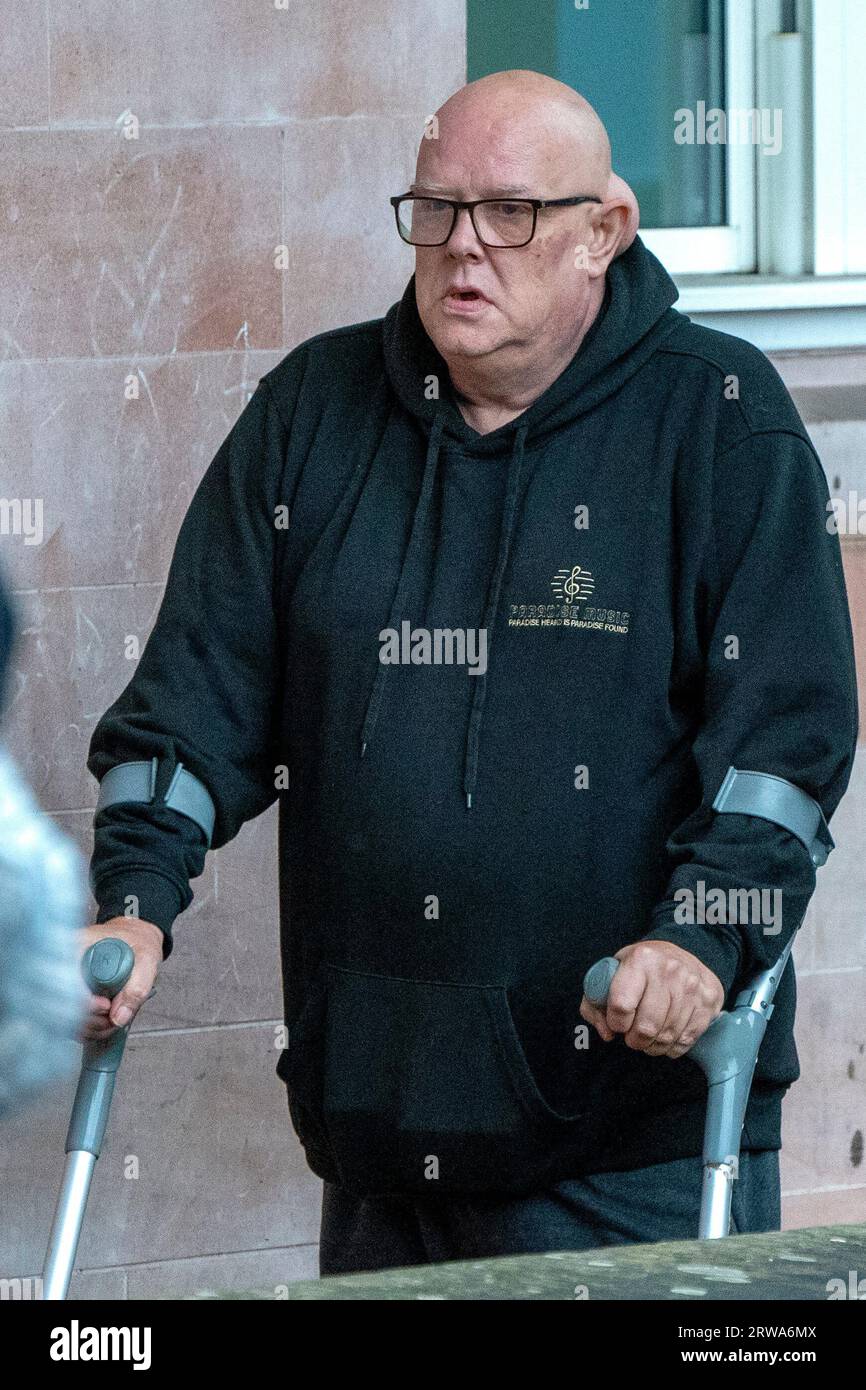 Gordon Yuill, father of John Yuill, arrives at Falkirk Sheriff Court ...