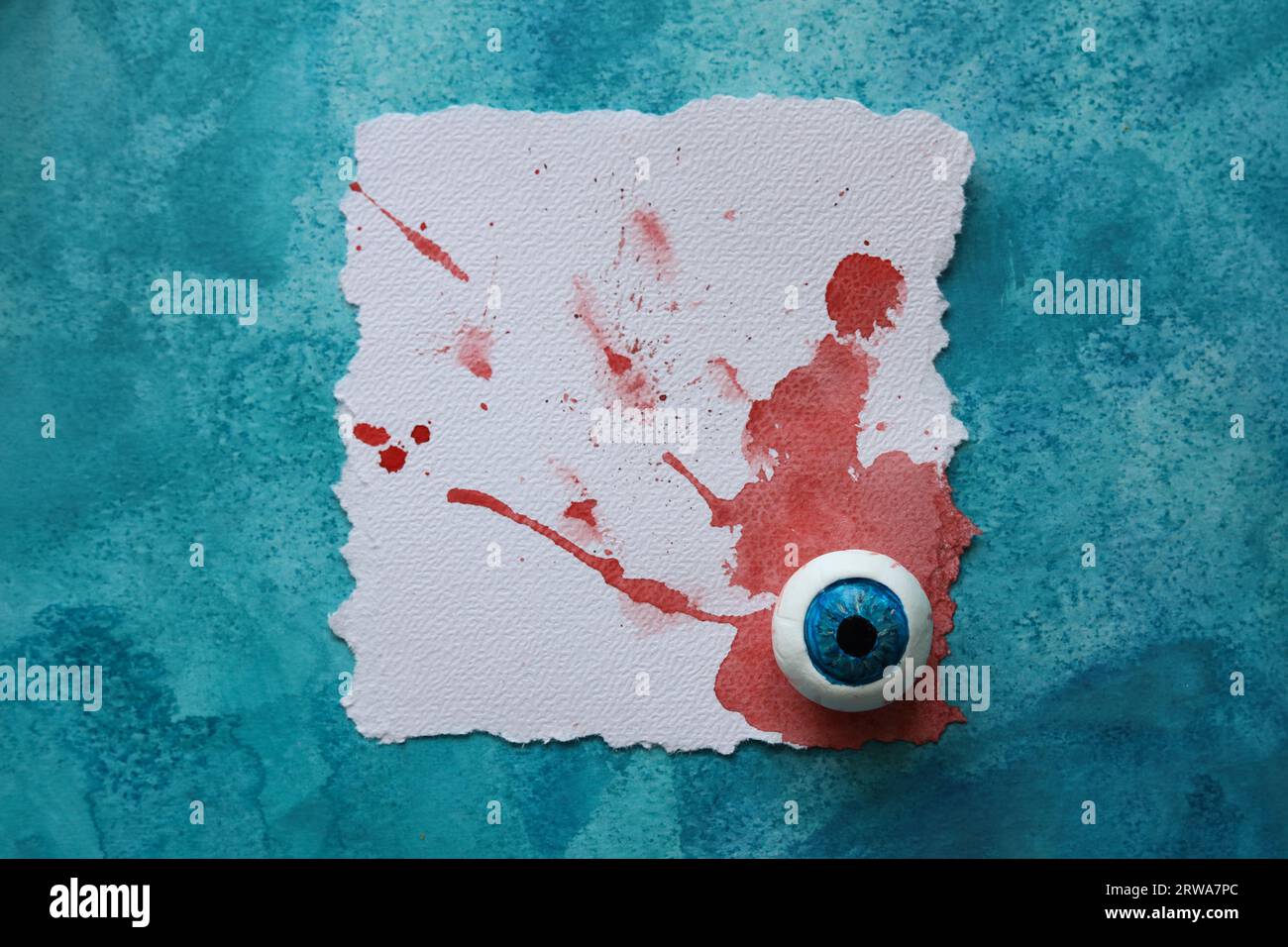 Blood stain paper hi-res stock photography and images - Alamy