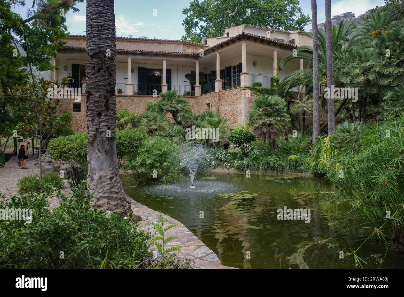 Mallorca, Spain - 23 July, 2023: The historic Jardines de Alfabia ...