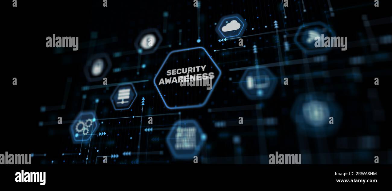Security Awareness. Business, Technology, Internet and network concept ...
