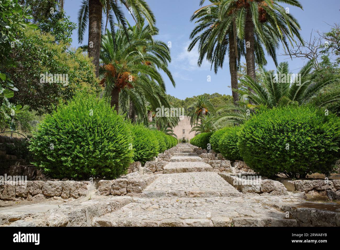 Mallorca, Spain - 23 July, 2023: The historic Jardines de Alfabia ...
