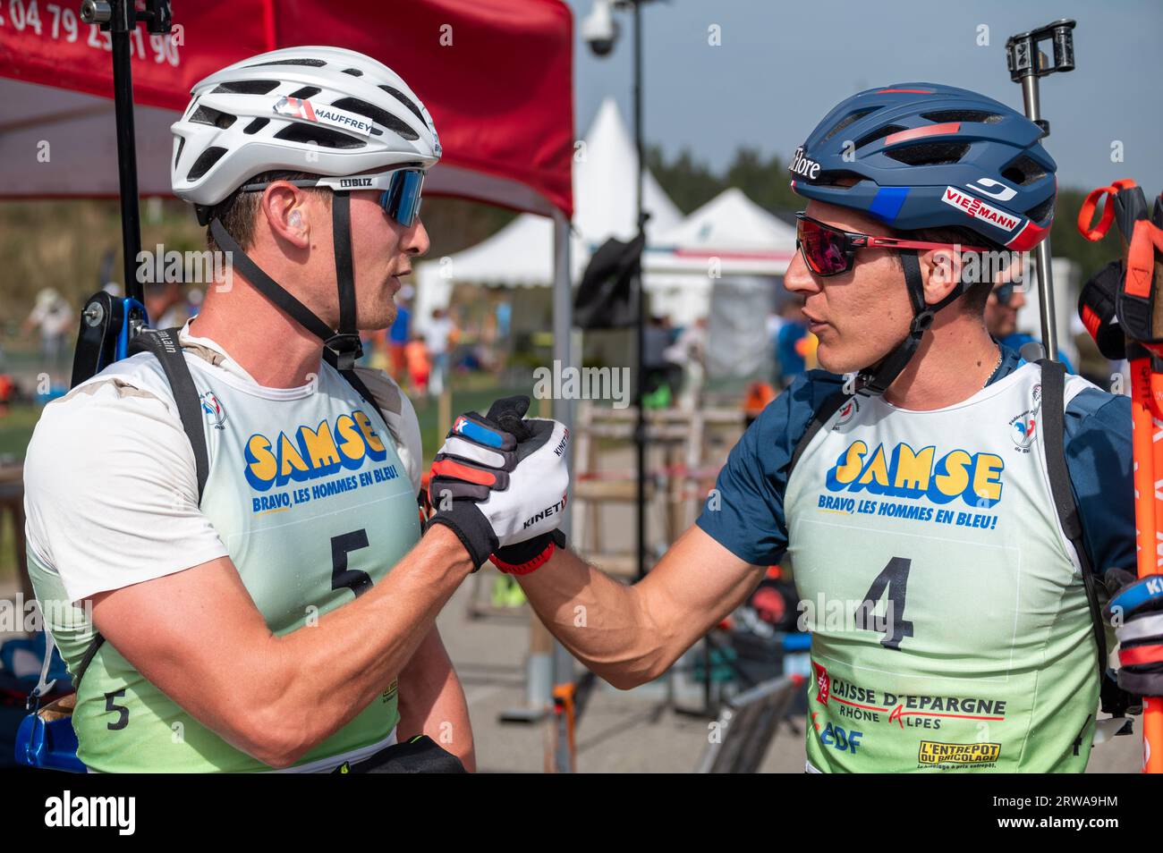 FILLON MAILLET QUENTIN and CLAUDE FABIEN during the Biathlon Summer ...