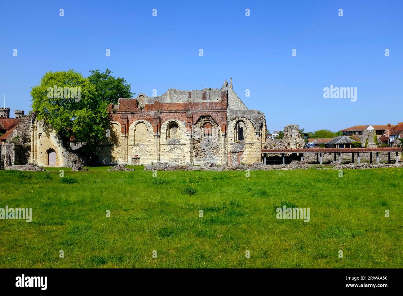 Ruins of benedictine monastery hi-res stock photography and images - Alamy