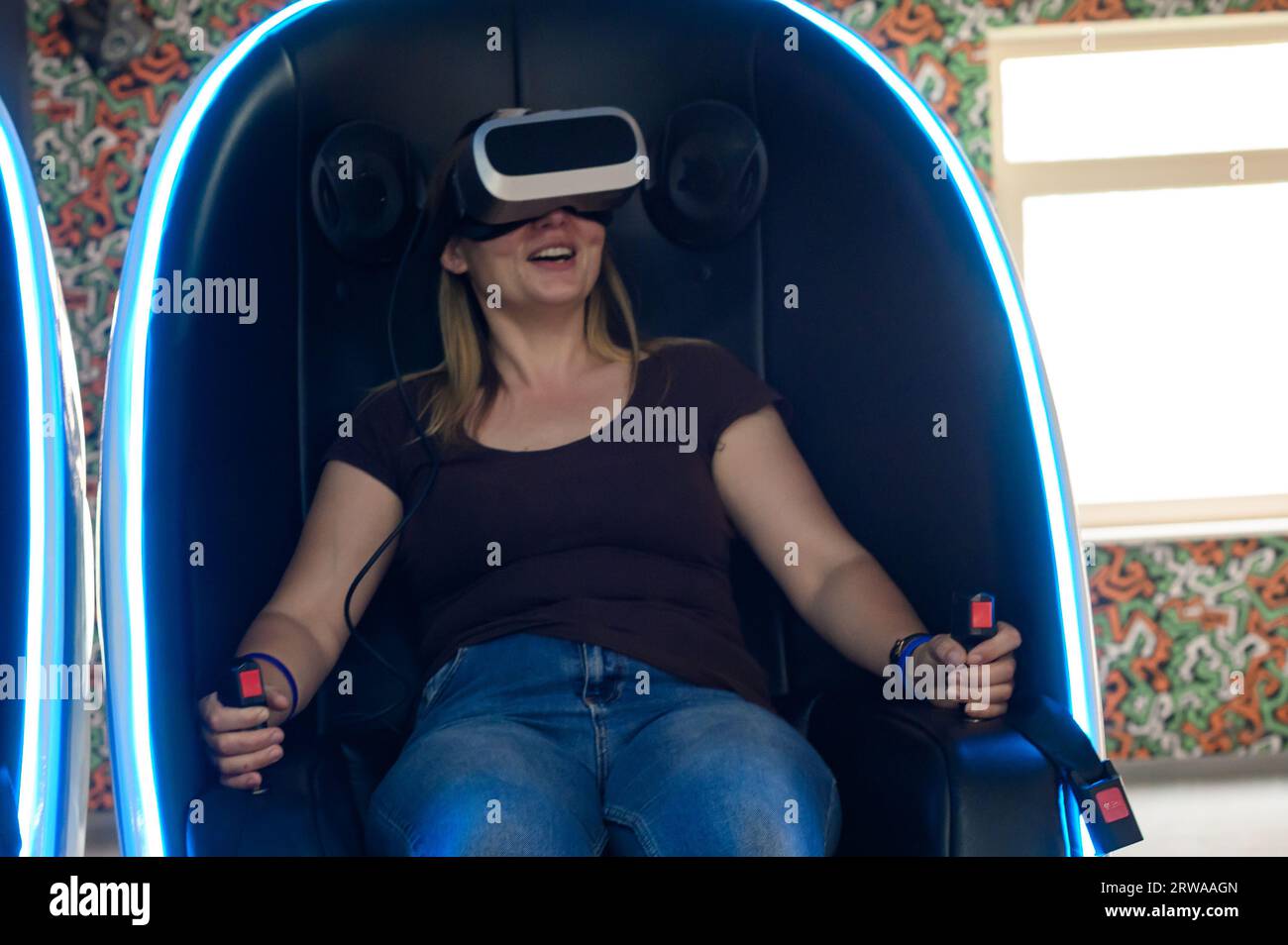 Virtual reality attraction, virtual glasses and entertainment in ...