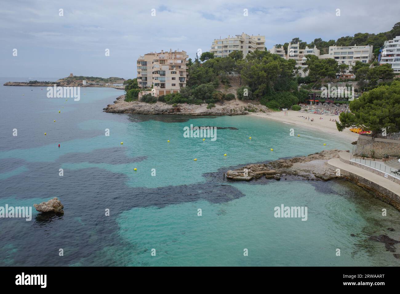 Mallorca, Spain - 1 July, 2023: Ses Illetes and Illetes beach, Palma de ...
