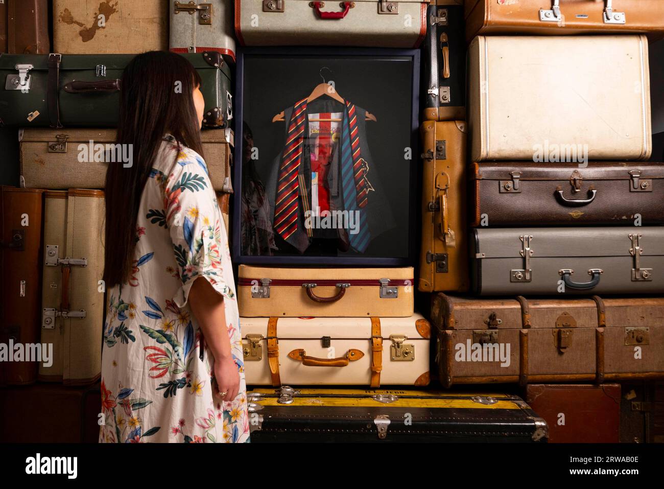 EDITORIAL USE ONLY Erica Davletov looks at Empire Waistcoat by ...