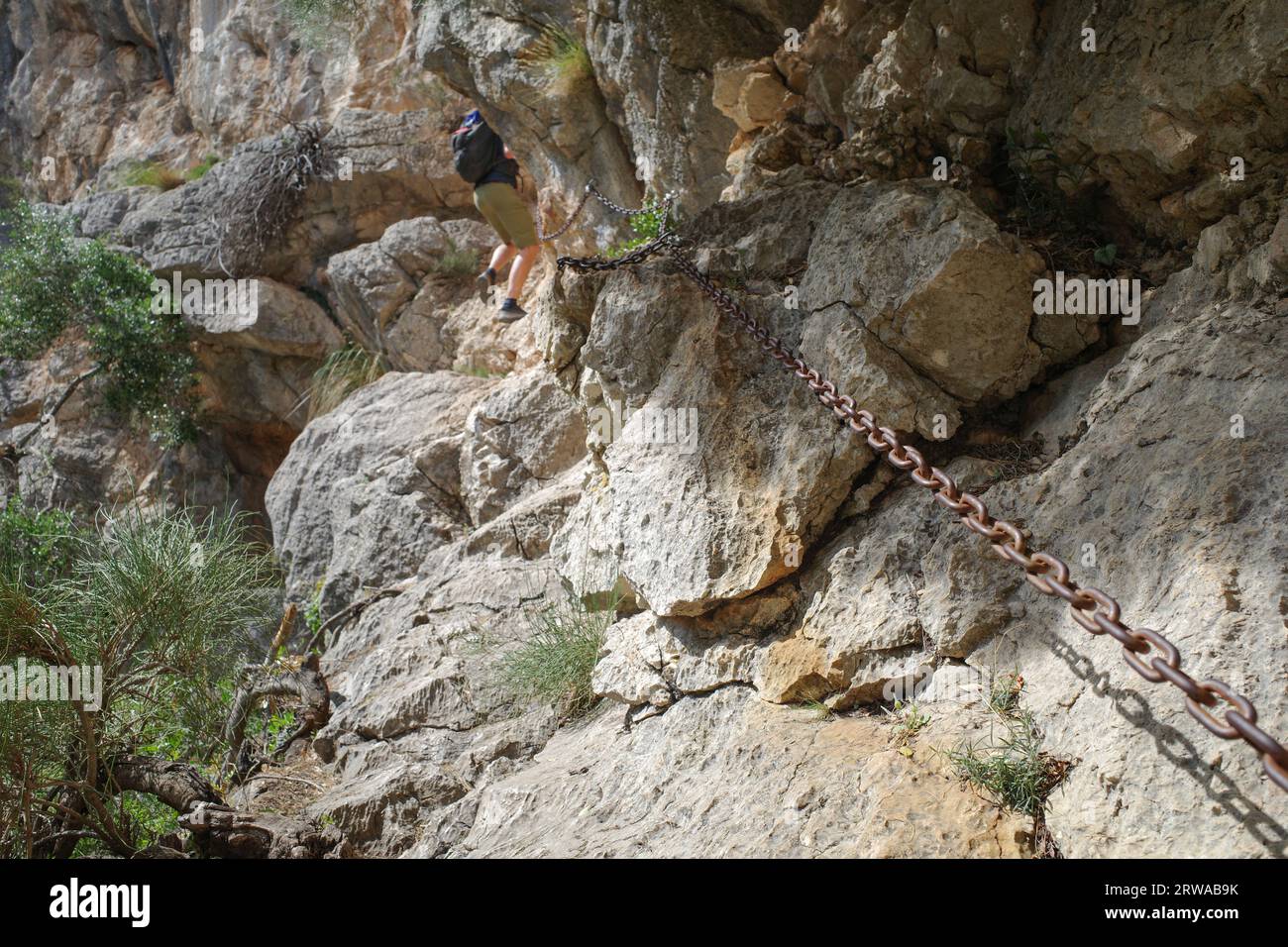 Railing steep hike hi-res stock photography and images - Alamy