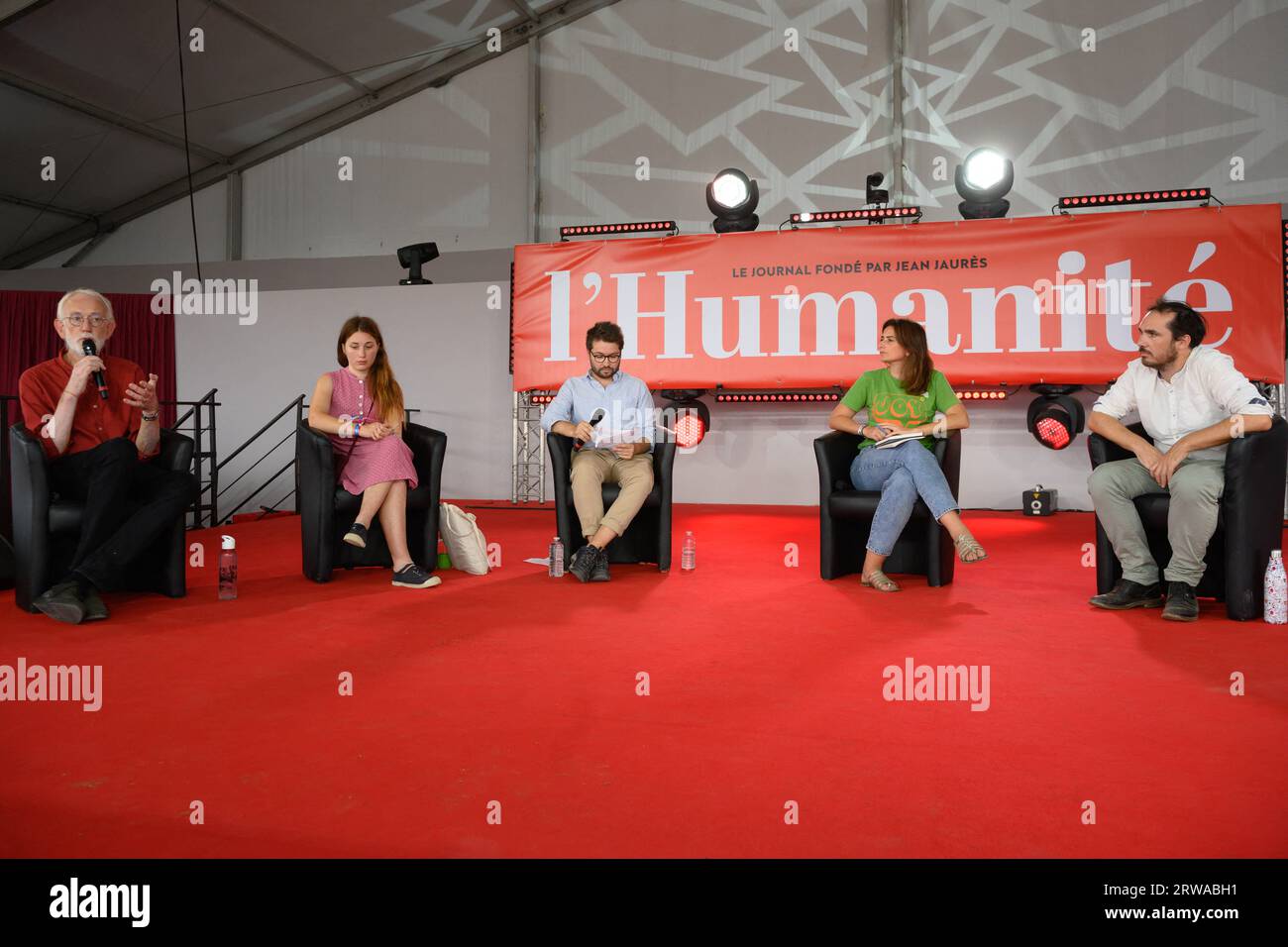 Wolfgang Cramer, Lena Lazare, Marine Tondelier, Alexis Vrignon during ...