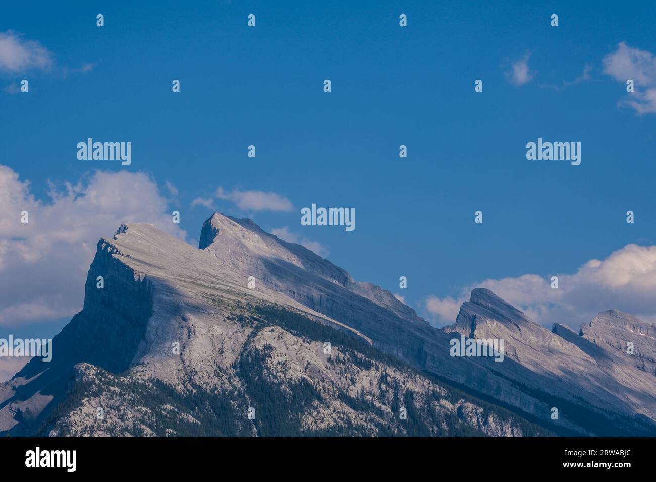 Mount Rundle near Banff, in Alberta, Canada Stock Photo - Alamy