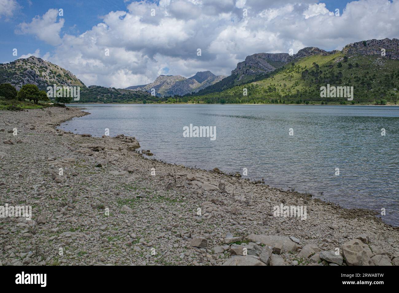 Mallorca, Spain - 12 June, 2023: Embassament de Cuber reservoir from ...