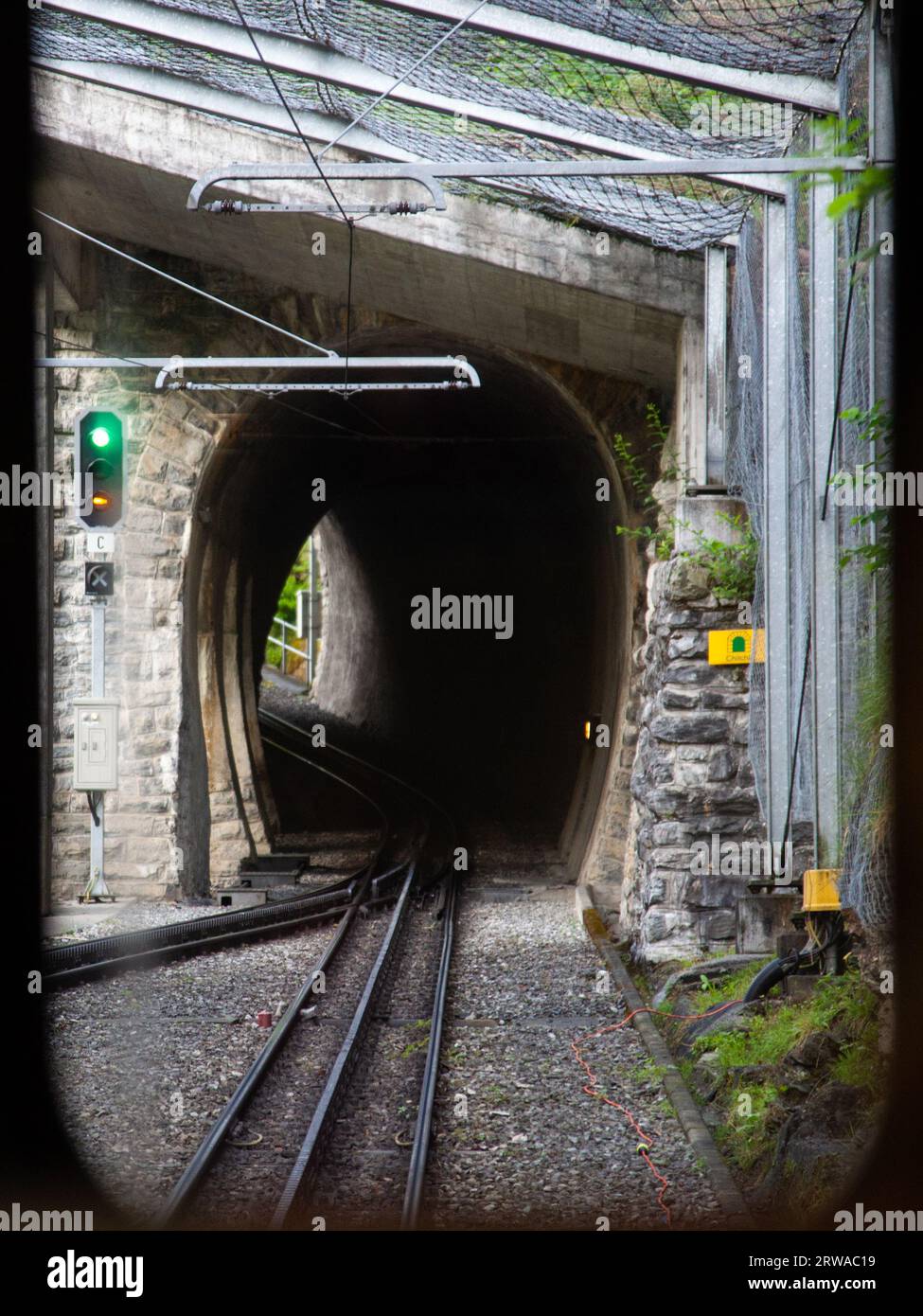 Taking the train ride up to Jungfraujoch, the top of Europe Stock Photo ...