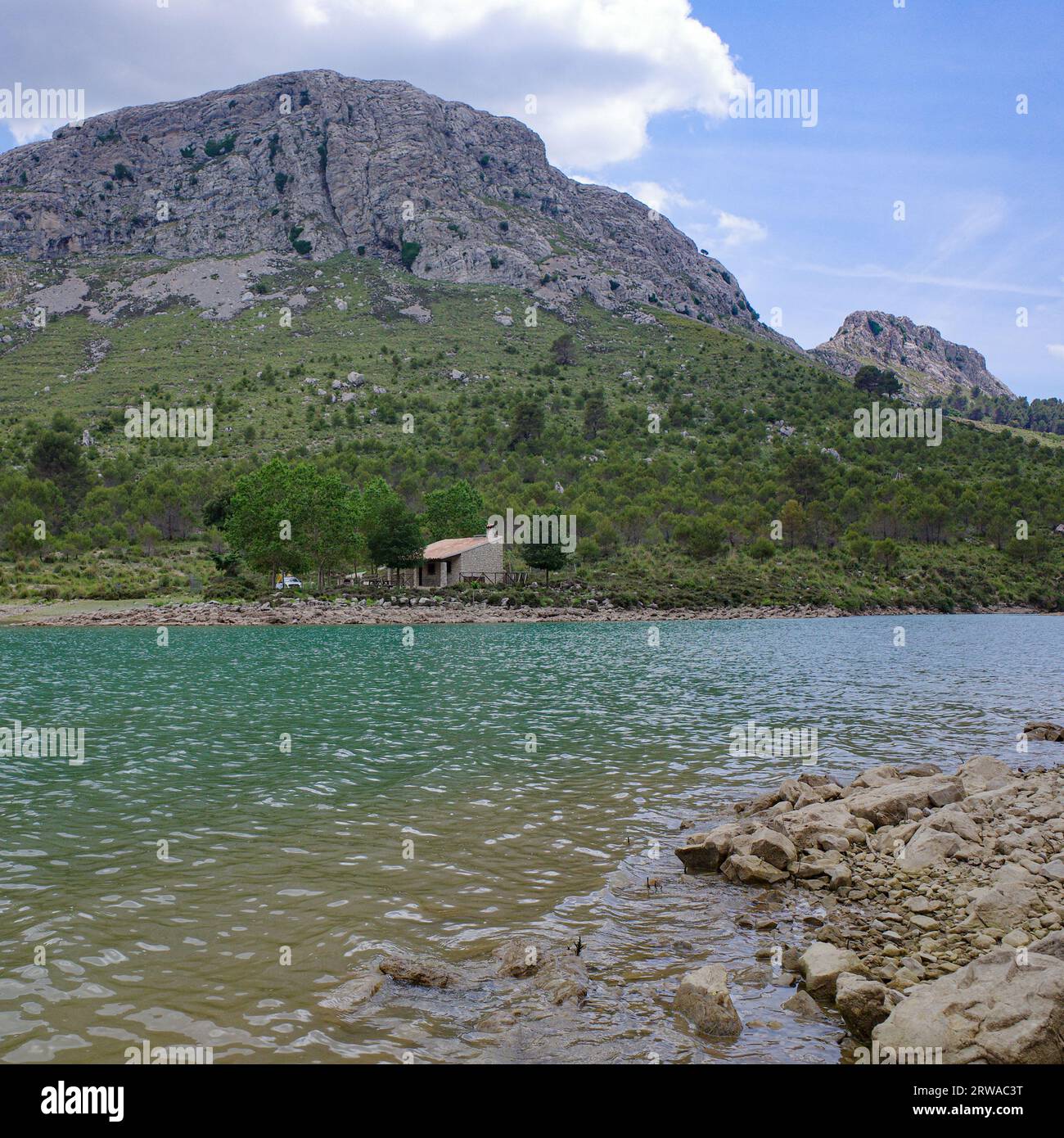 Mallorca, Spain - 12 June, 2023: Embassament de Cuber reservoir from ...