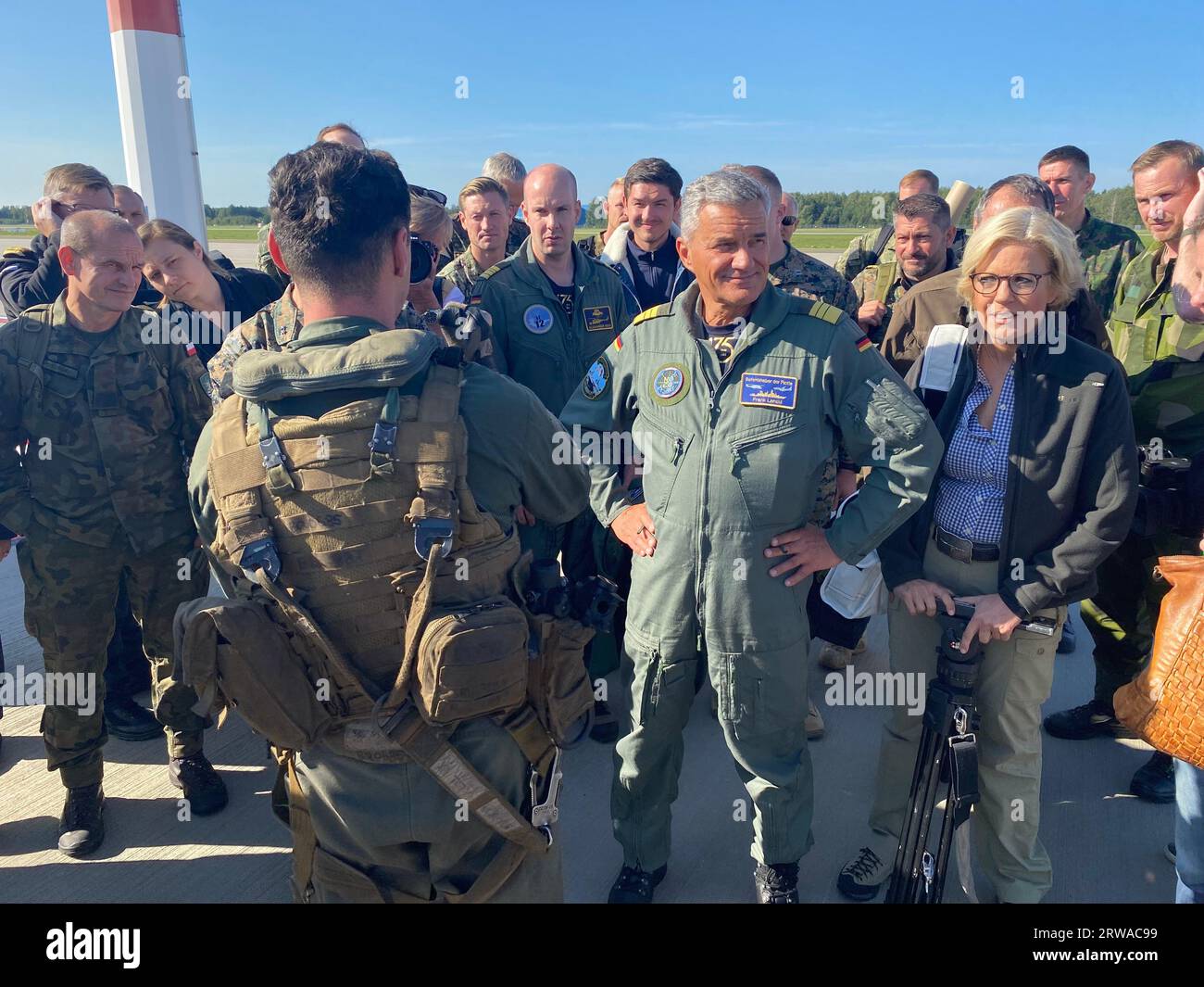 Riga, Latvia. 18th Sep, 2023. The Deputy Inspector of the German Navy ...