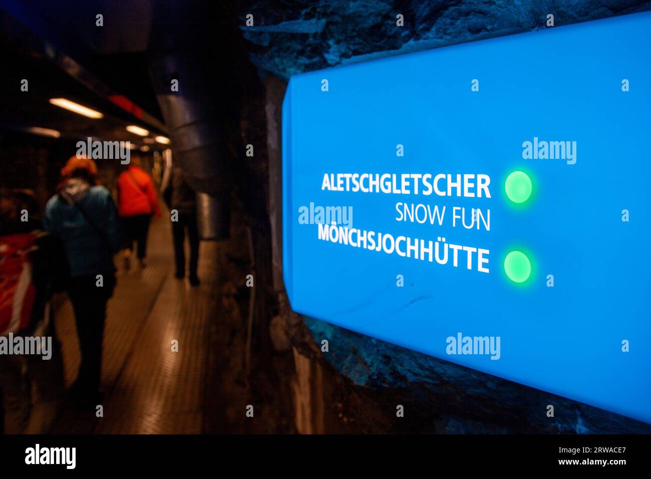 Taking the train ride up to Jungfraujoch, the top of Europe Stock Photo ...