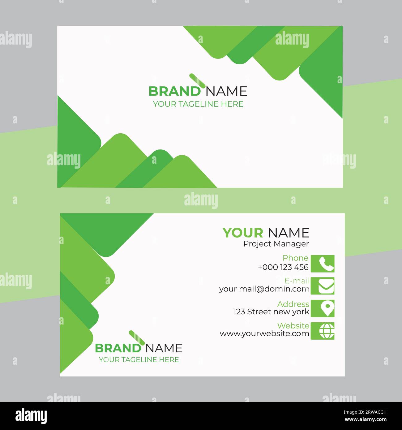 Business card template free Stock Vector Images - Alamy