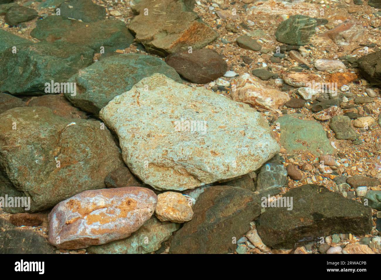 Gravel river underwater hi-res stock photography and images - Alamy
