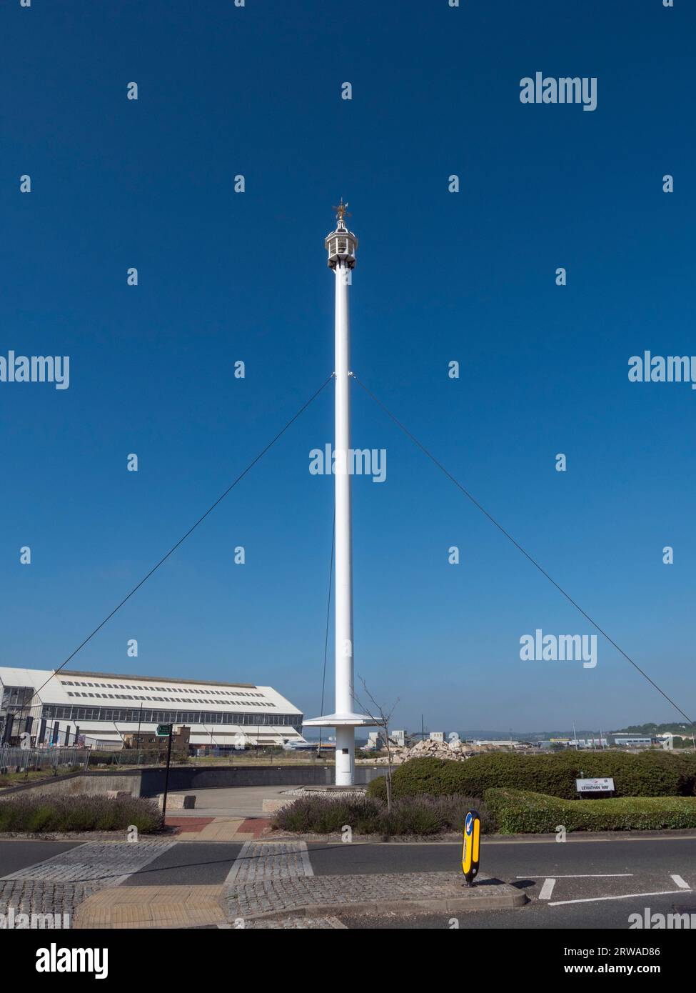 The Bell Tower or 'Bell Mast' at Pembroke Gate at Chatham naval ...