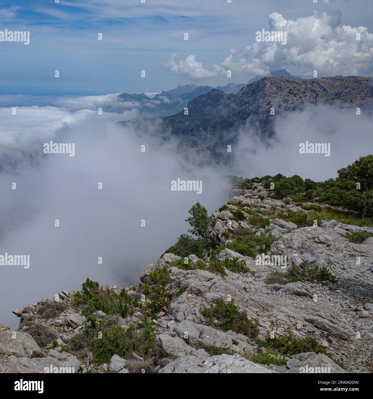 Mallorca, Spain - 11 June, 2023: Views of the Mediterranean sea and ...