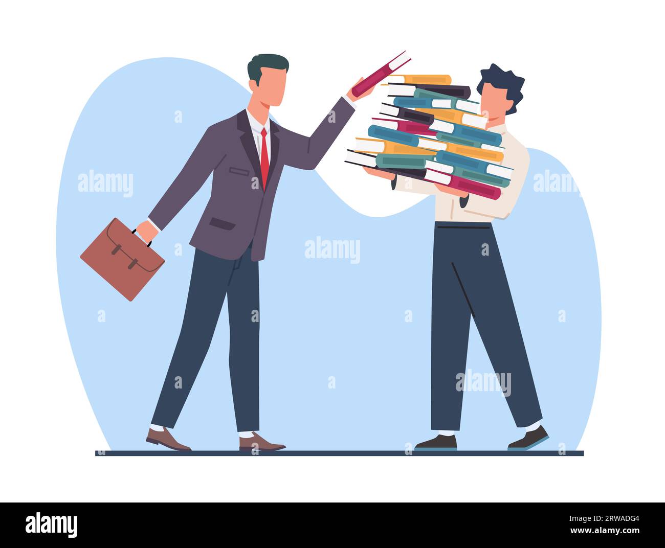 Overworked employee Cut Out Stock Images & Pictures - Alamy