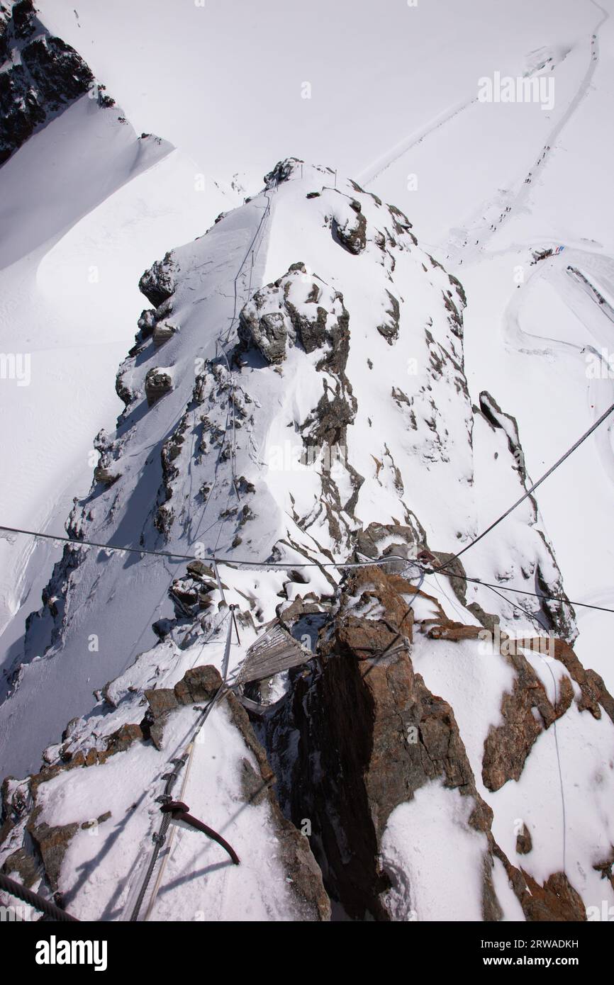 Taking the train ride up to Jungfraujoch, the top of Europe Stock Photo ...