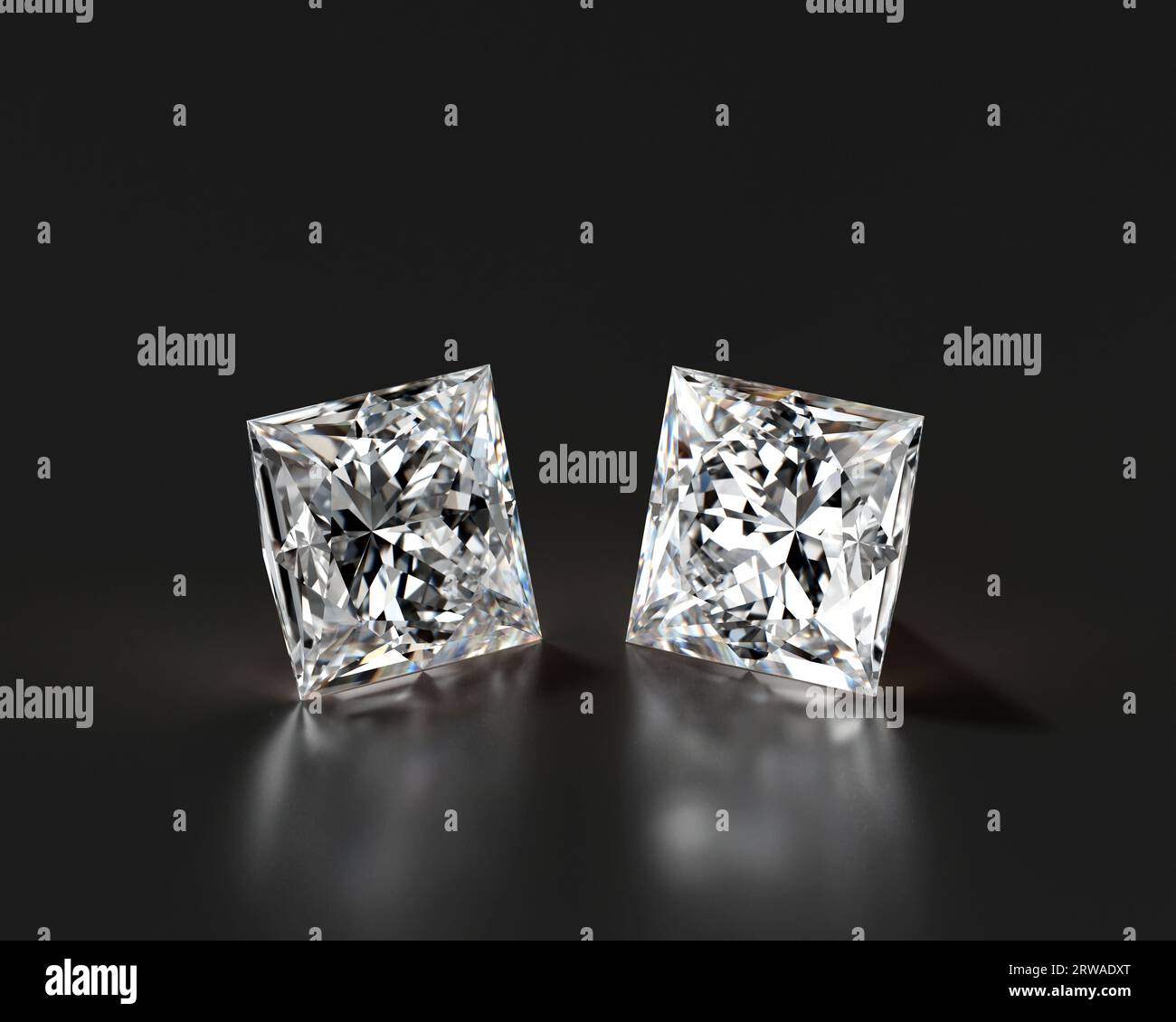 Princess cut diamonds hi-res stock photography and images - Alamy