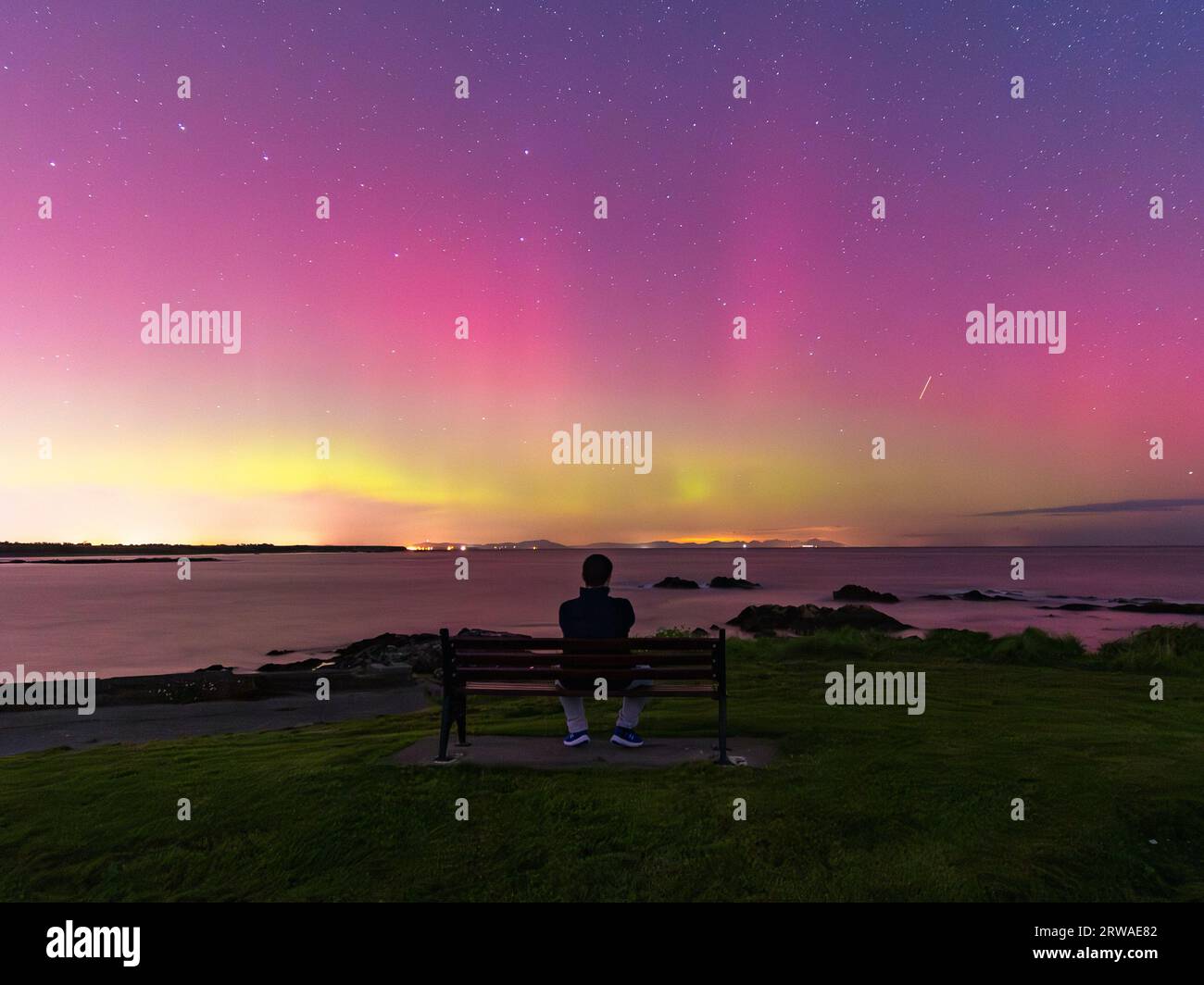 The aurora borealis visible from Balbriggan on a clear September night ...