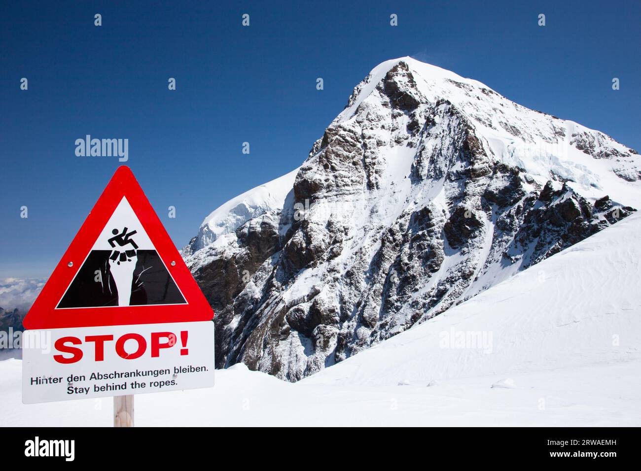 Taking the train ride up to Jungfraujoch, the top of Europe Stock Photo ...