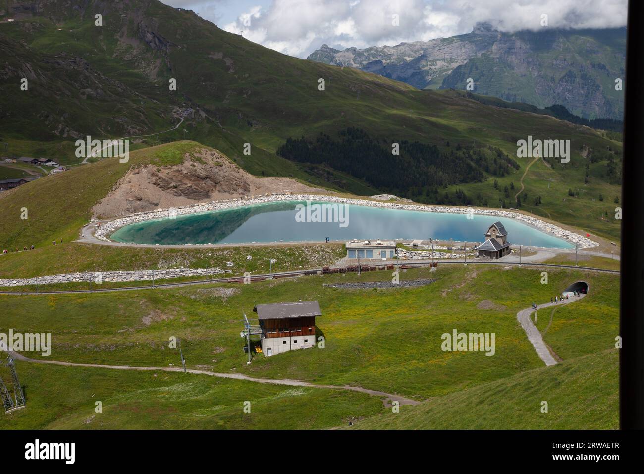 Taking the train ride up to Jungfraujoch, the top of Europe.Train ...