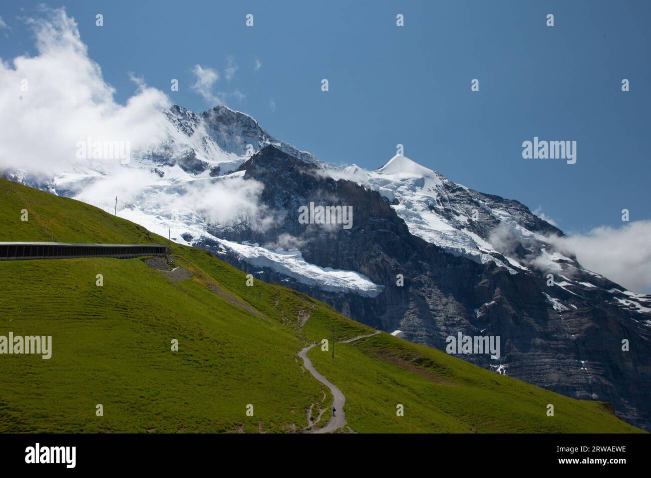 Taking the train ride up to Jungfraujoch, the top of Europe.Train ...