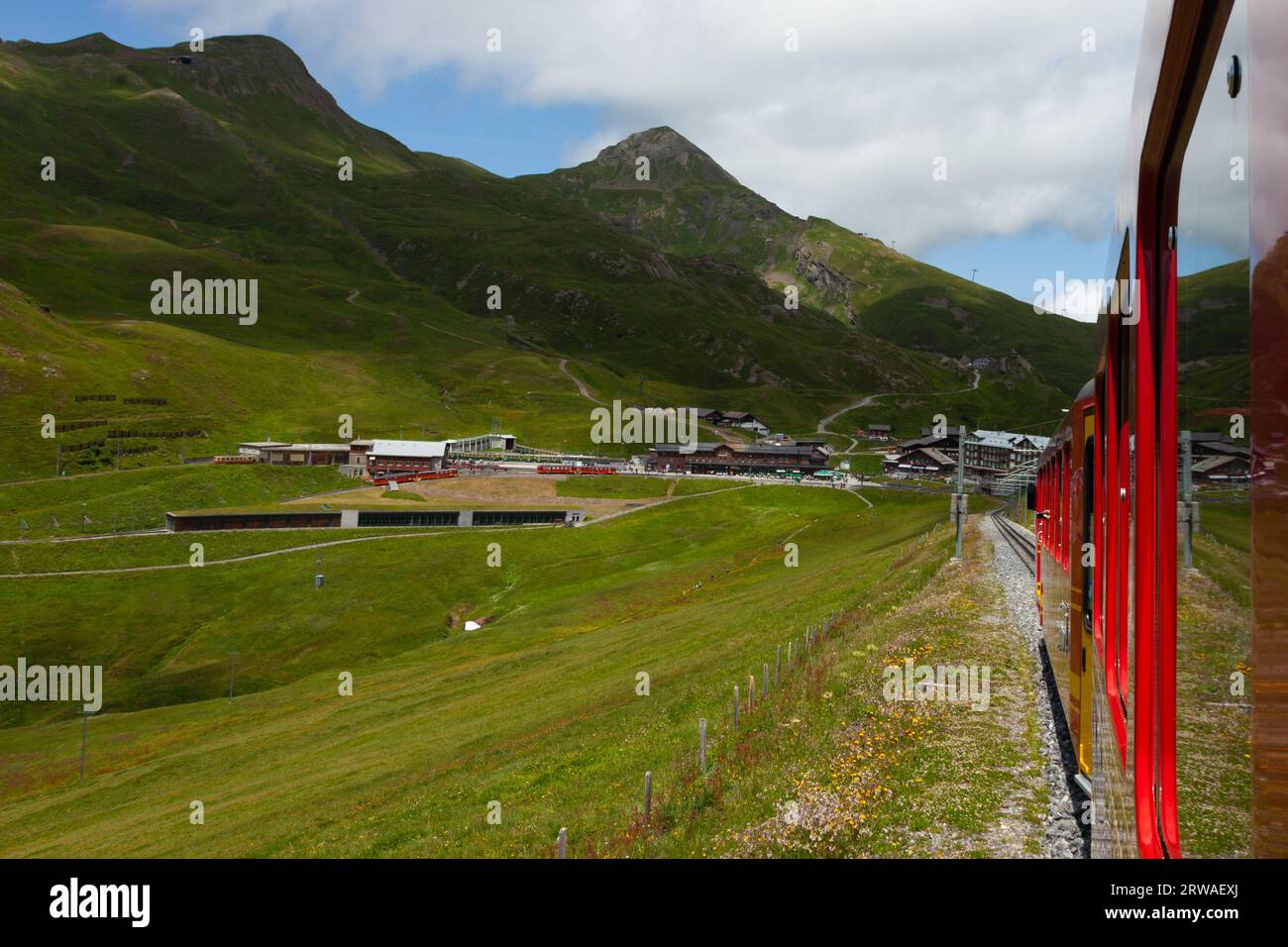 Taking the train ride up to Jungfraujoch, the top of Europe.Train ...