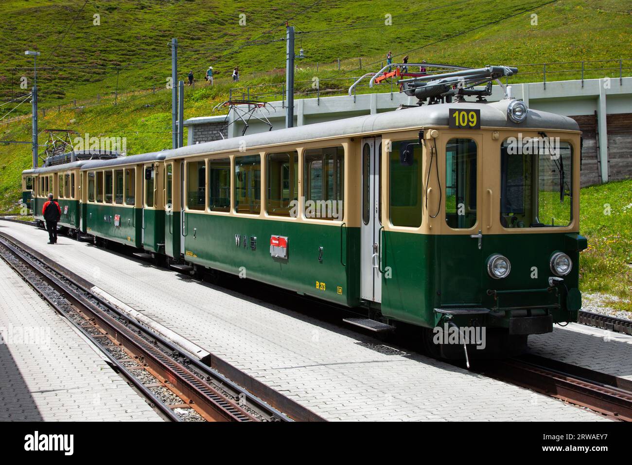 Taking the train ride up to Jungfraujoch, the top of Europe.Train ...