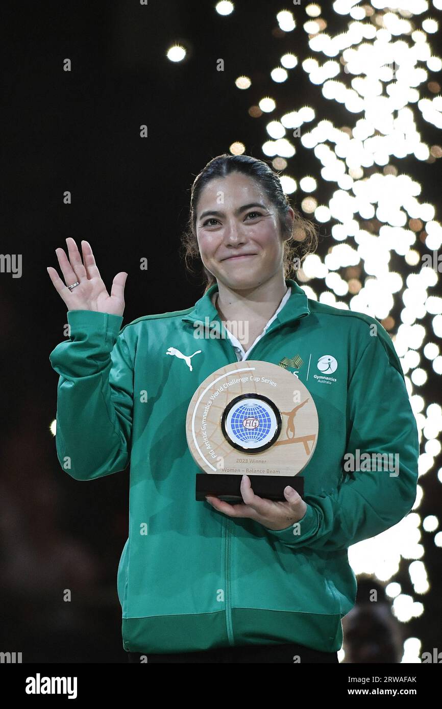 Paris, France. 17th Sep, 2023. Australia's Georgia Godwin wins the FIG ...