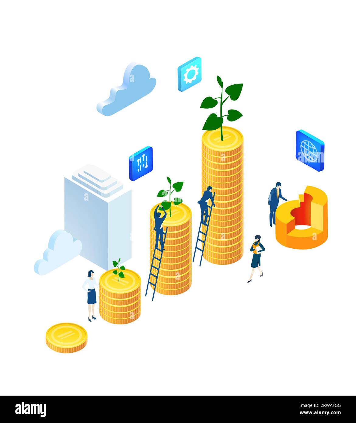 Business people working together, collaborating on project, sharing ...