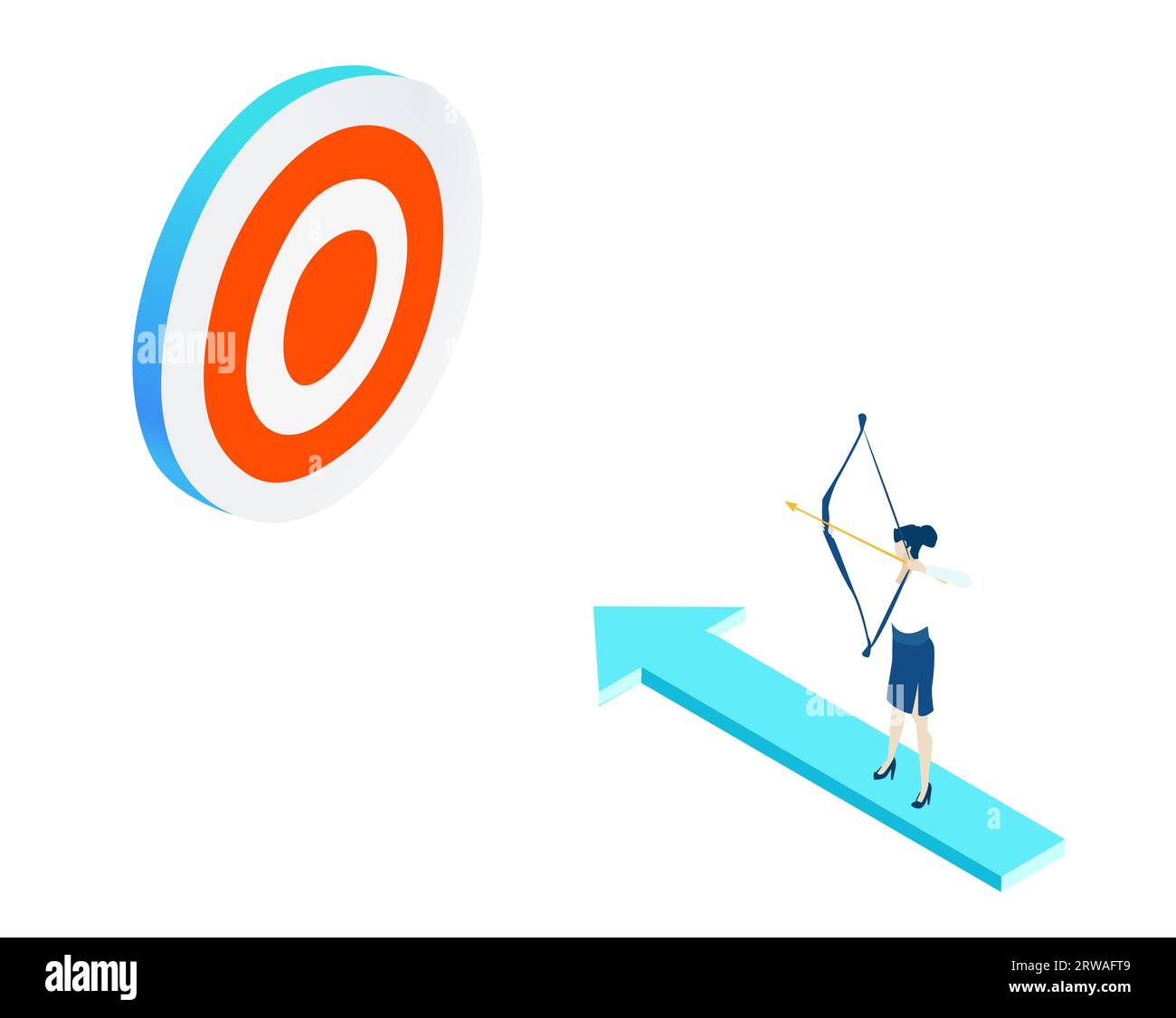 Woman man shooting bow arrow hi-res stock photography and images - Alamy