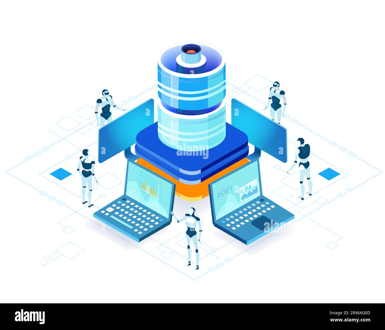 Big data connectivity Cut Out Stock Images & Pictures - Alamy