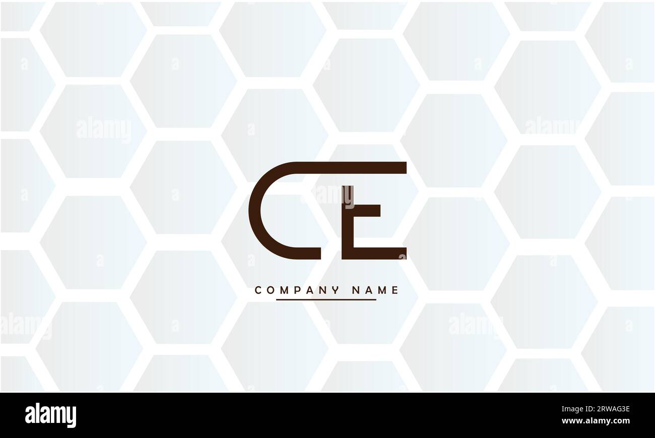 CE, EC Abstract Letters Logo Monogram Stock Vector Image & Art - Alamy