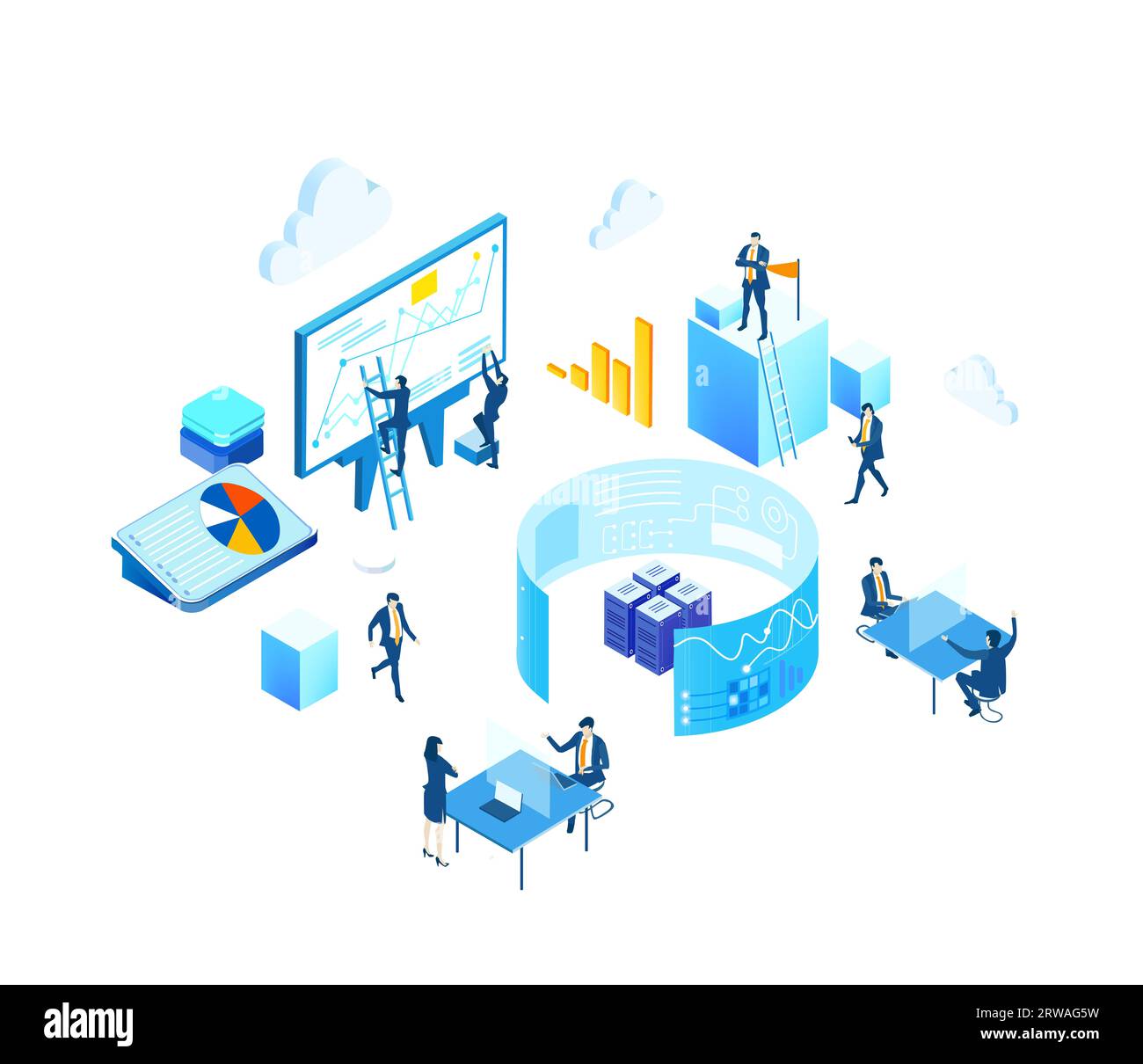 Server support maintenance system Cut Out Stock Images & Pictures - Alamy