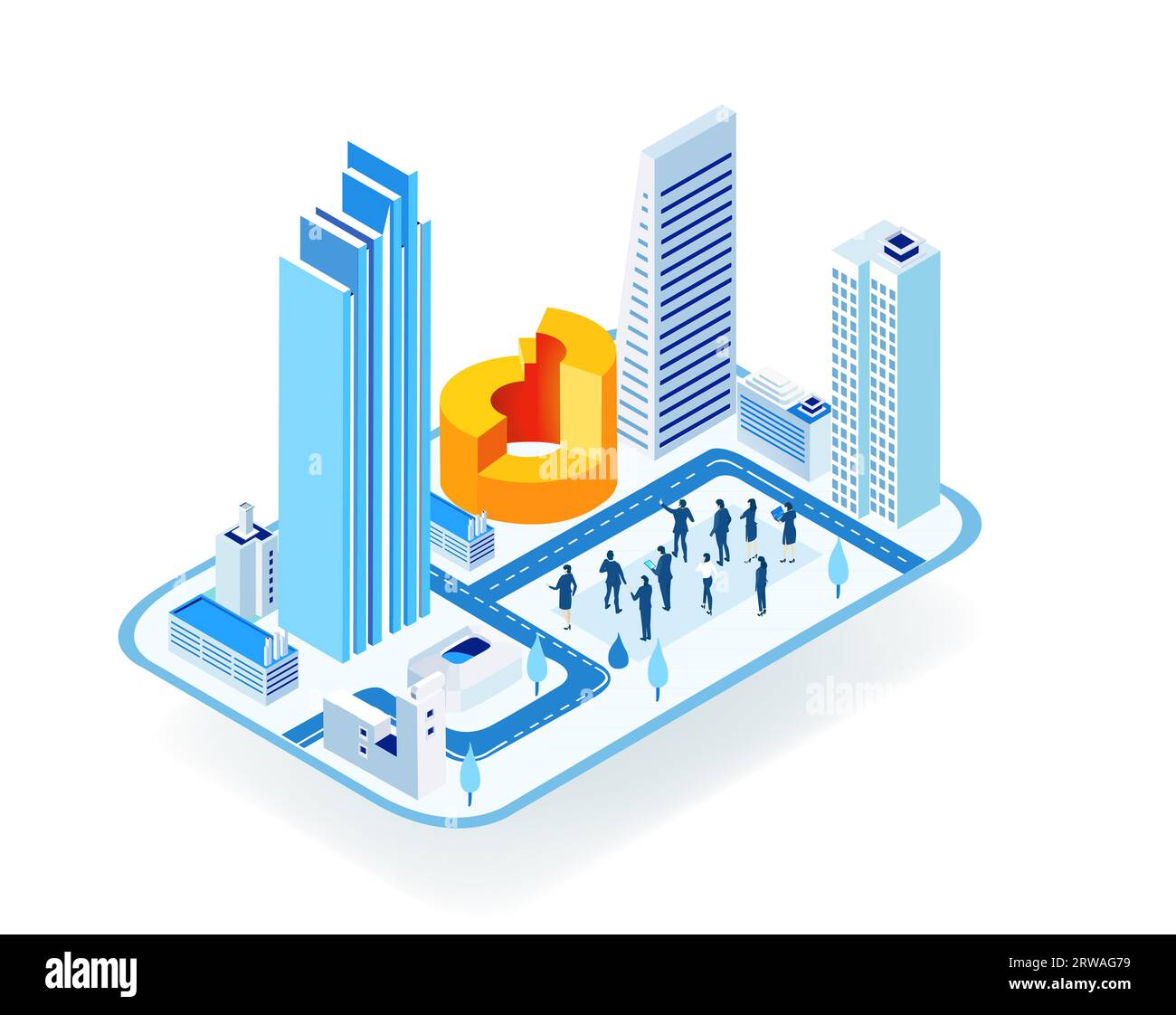 Property market. Business people, architects, investors are talking ...