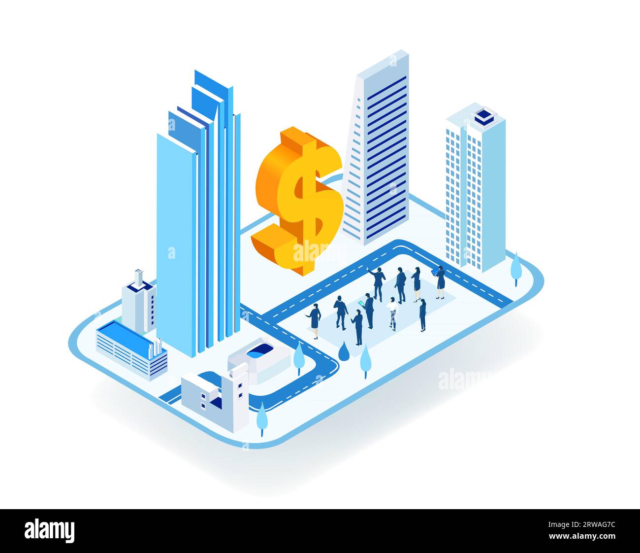 Property market. Business people, architects, investors are talking ...