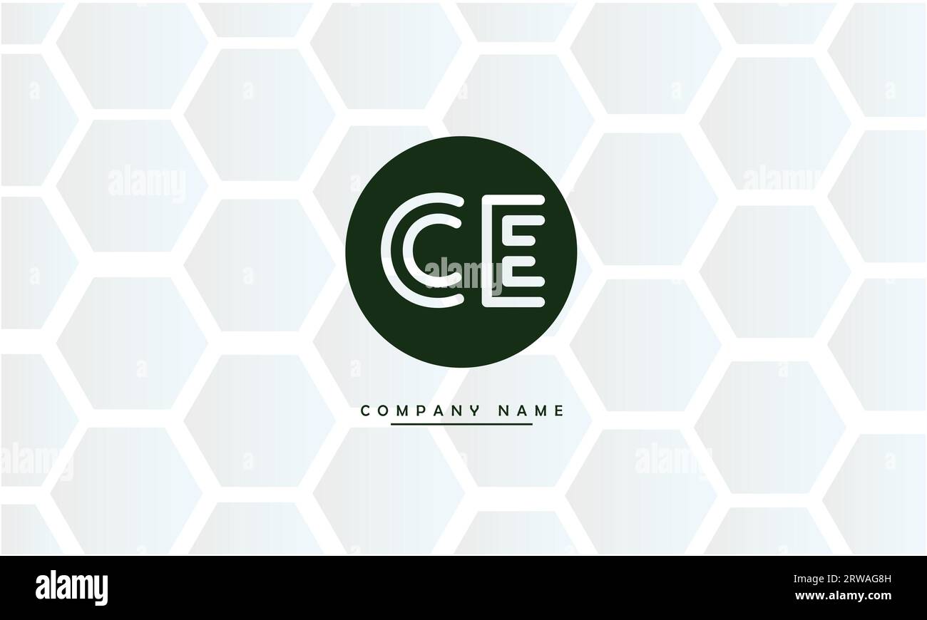 CE, EC Abstract Letters Logo Monogram Stock Vector Image & Art - Alamy