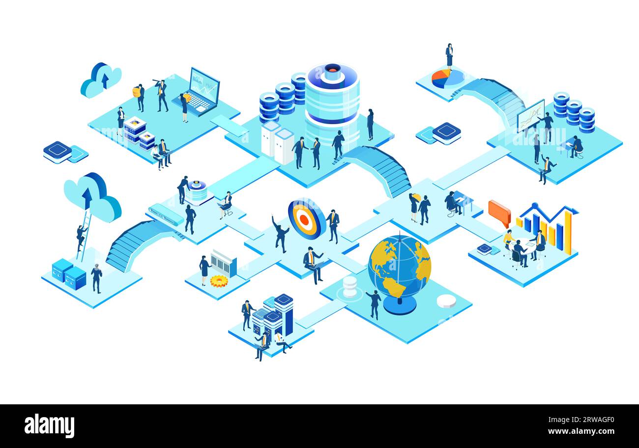 Business people working together, collaborating on project, sharing ...