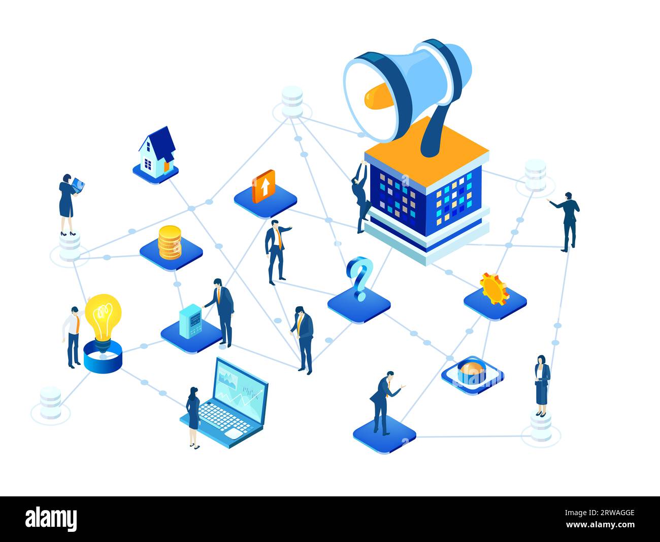 Business people working together, collaborating on project, sharing ...