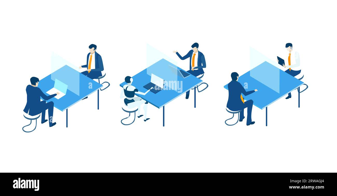 Business people working together, collaborating on project, sharing ...