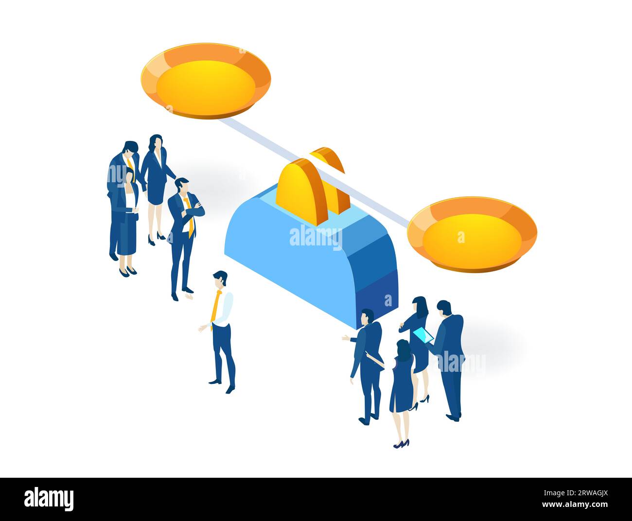 Business people working together, collaborating on project, sharing ...