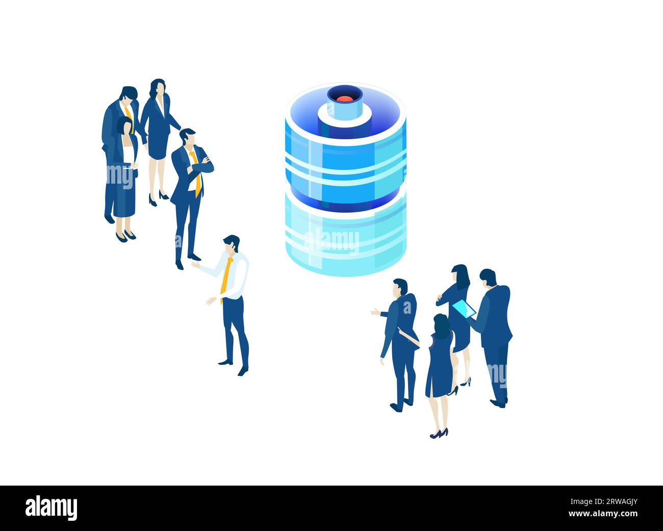 Business people working together, collaborating on project, sharing ...