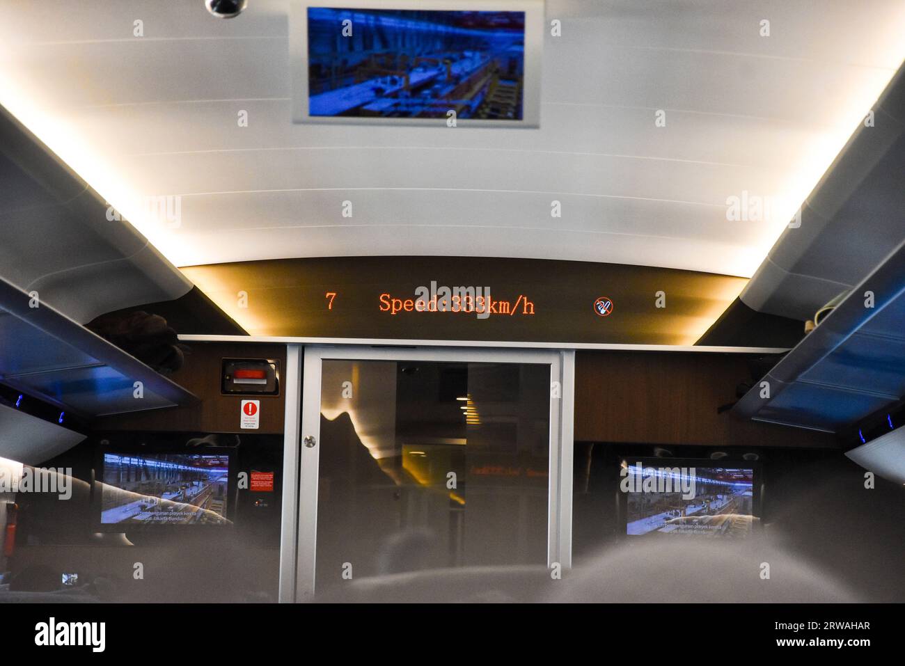 Bandung Regency, West Java, Indonesia. September 18 2023. Speed signs ...