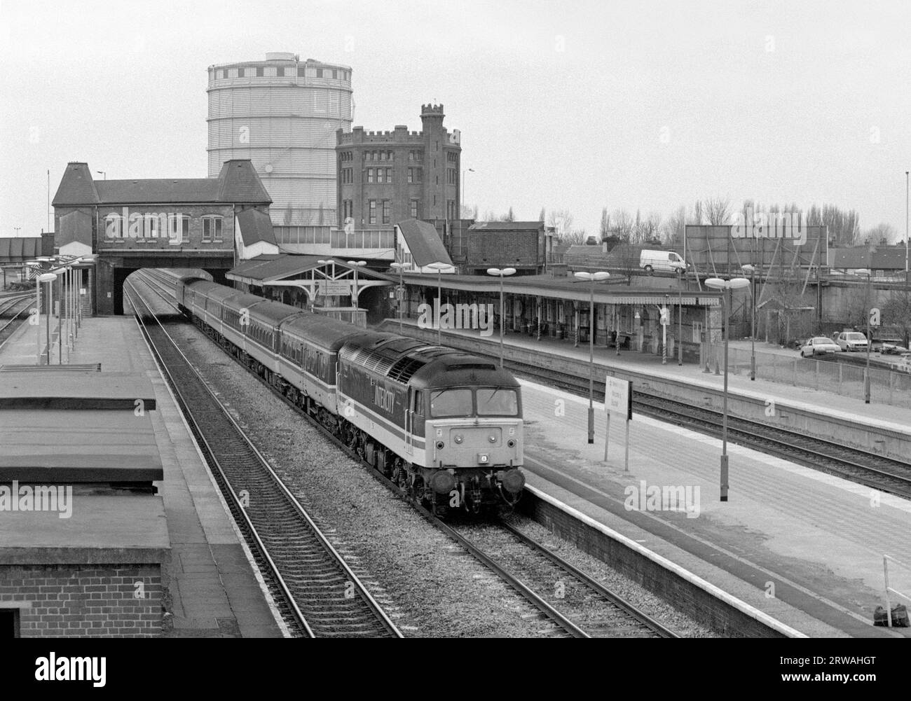 A Class 47 diesel locomotive number 47849 working an up Intercity ...