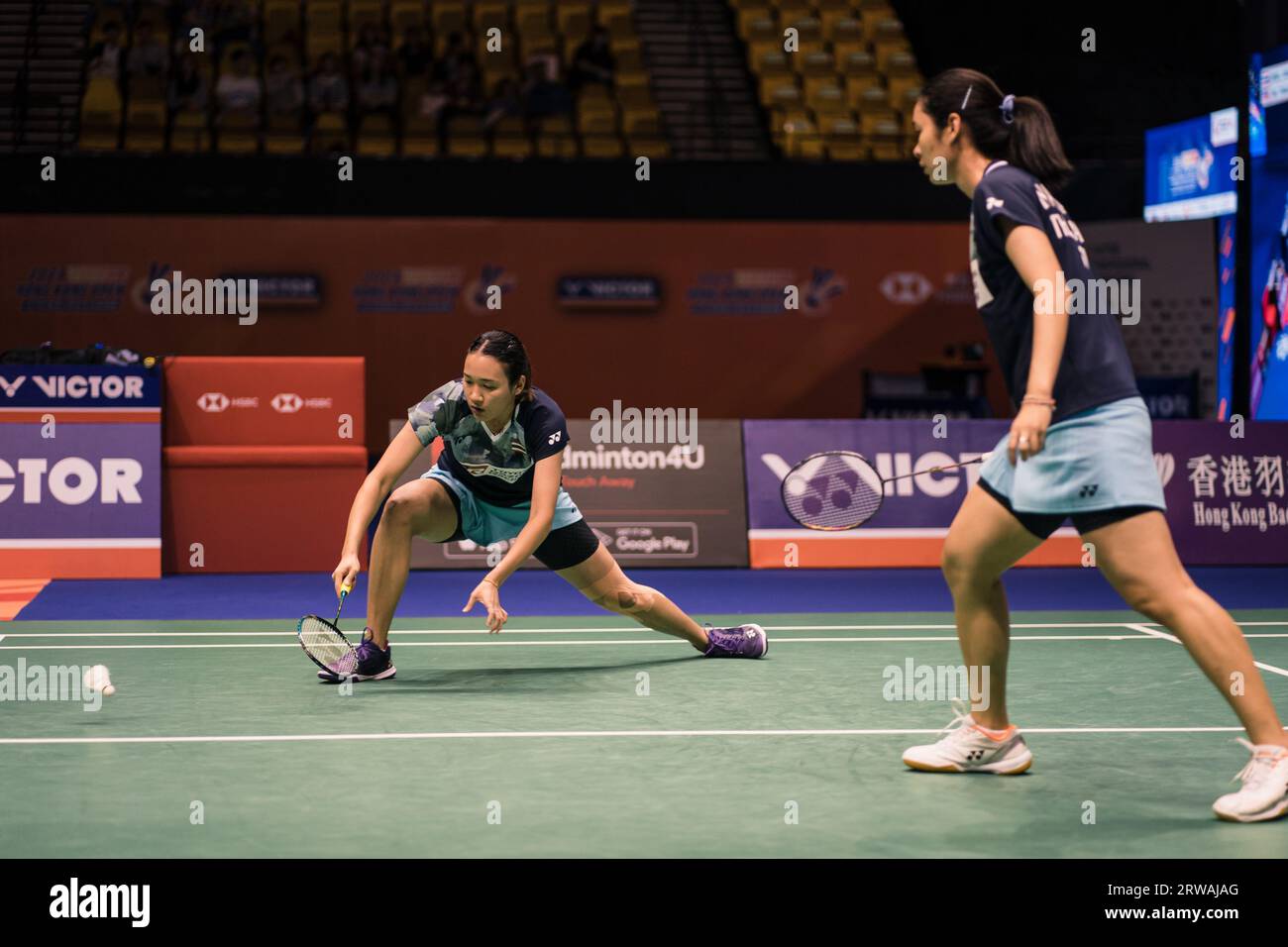 Hong Kong, China. 16th Sep, 2023. Tan Pearly, Thinaah Muralitharan of Malaysia play during the ...