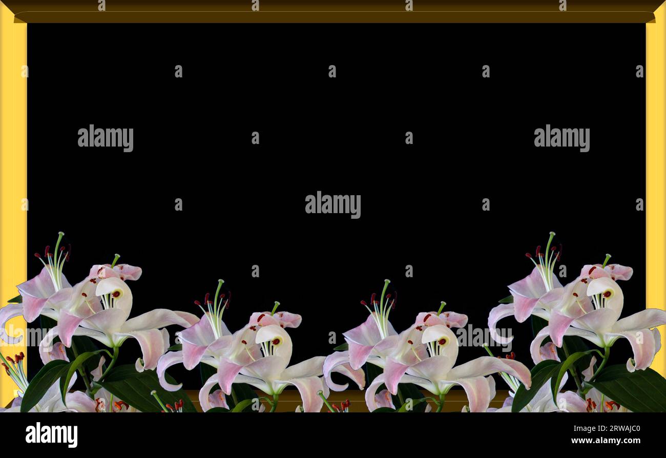 postcard, banner, invitation to death, funeral, commemoration Stock ...